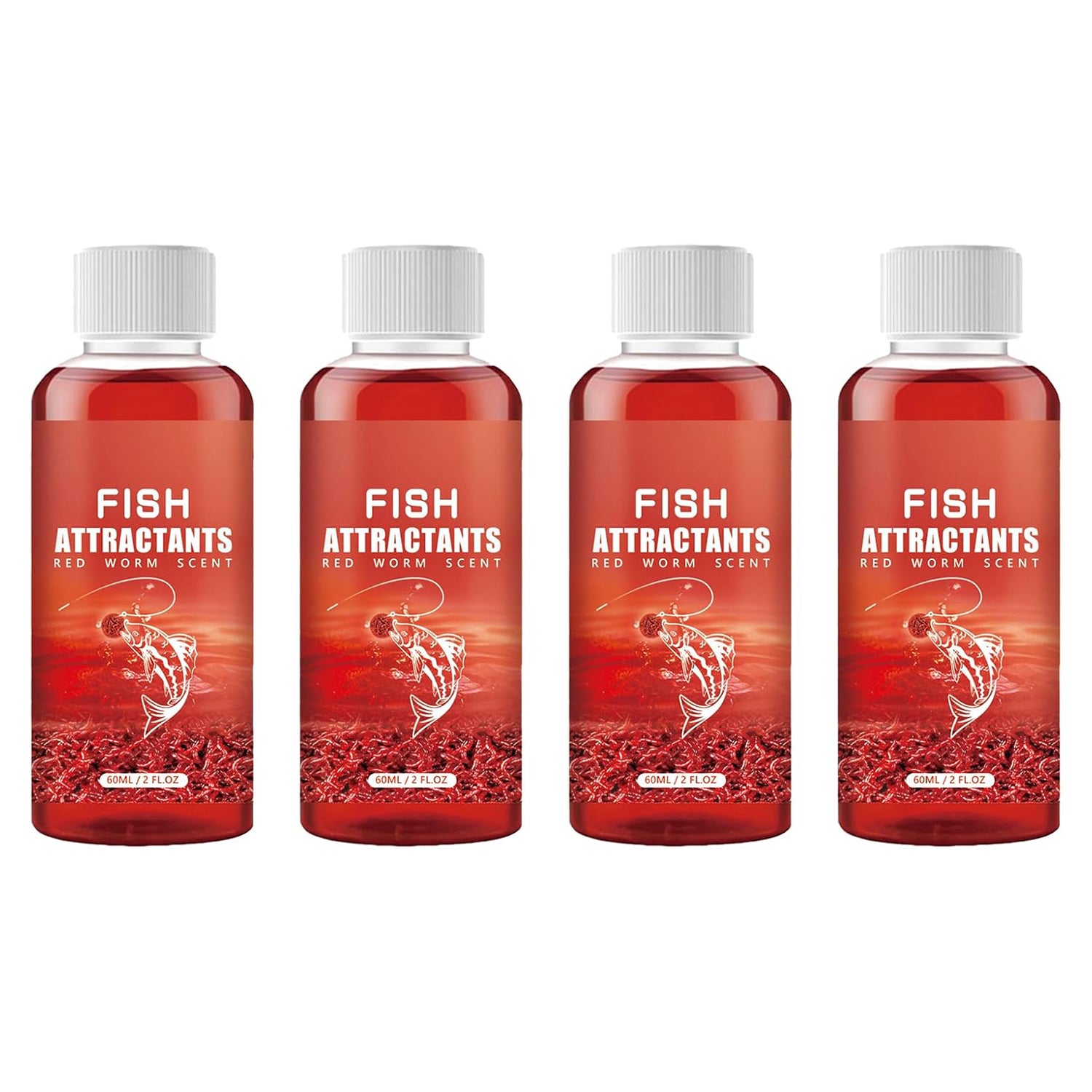 Ghosthorn Fish attractants Red Worm Liquid Bait,Red 40 Baits & attract